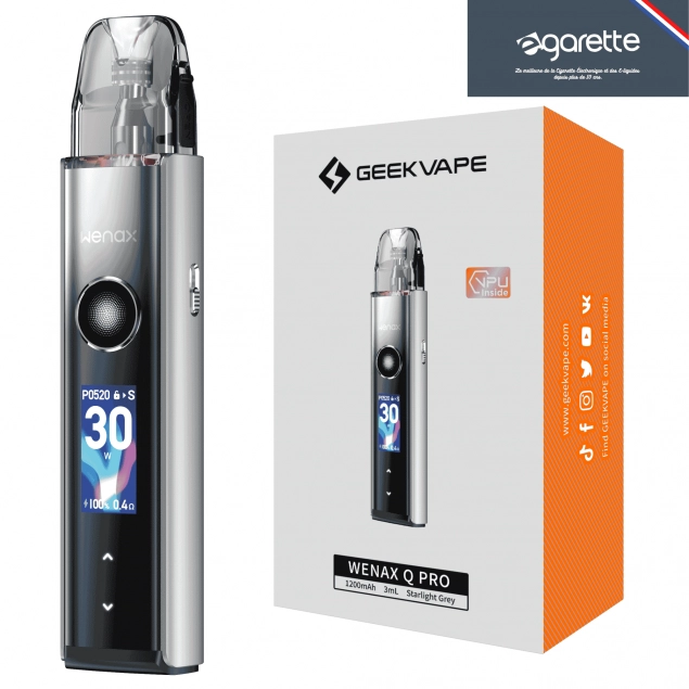 Kit Wenax Q Pro - Geekvape, pod à écran réglable